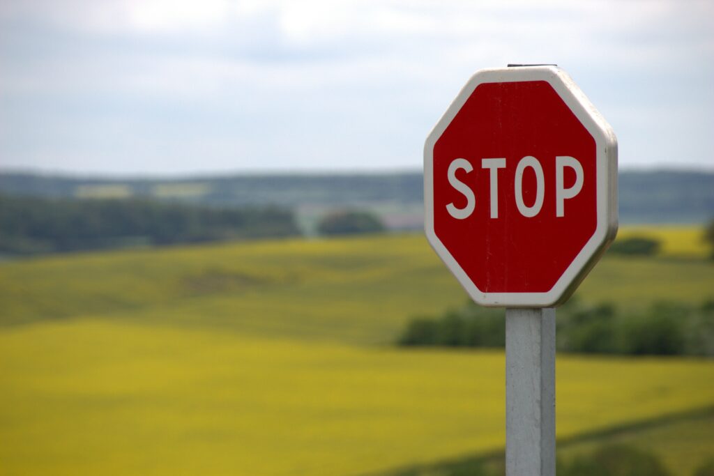 What shape is a stop sign in USA?